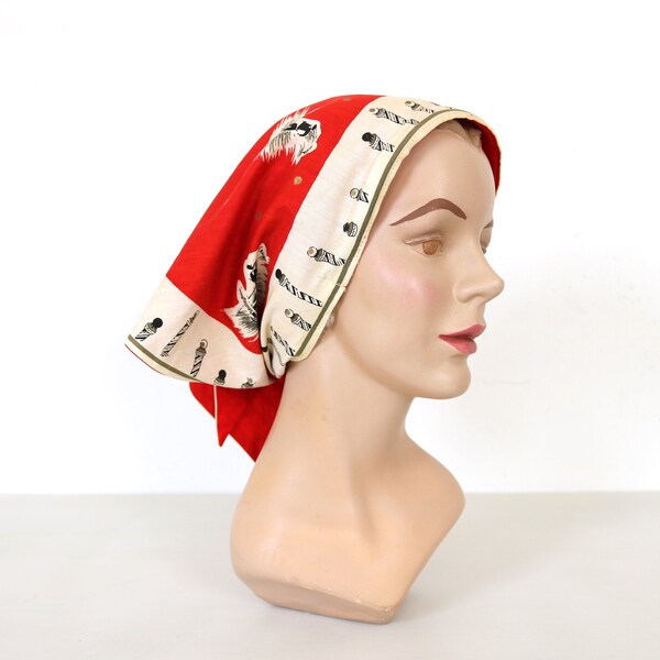 1950s Head Scarf - Etsy