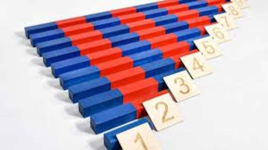 Montessori Number Rods and Numbers - Etsy New Zealand