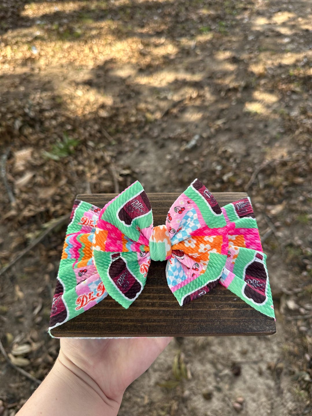 Dr. Pepper Head Wrap Bow - Etsy