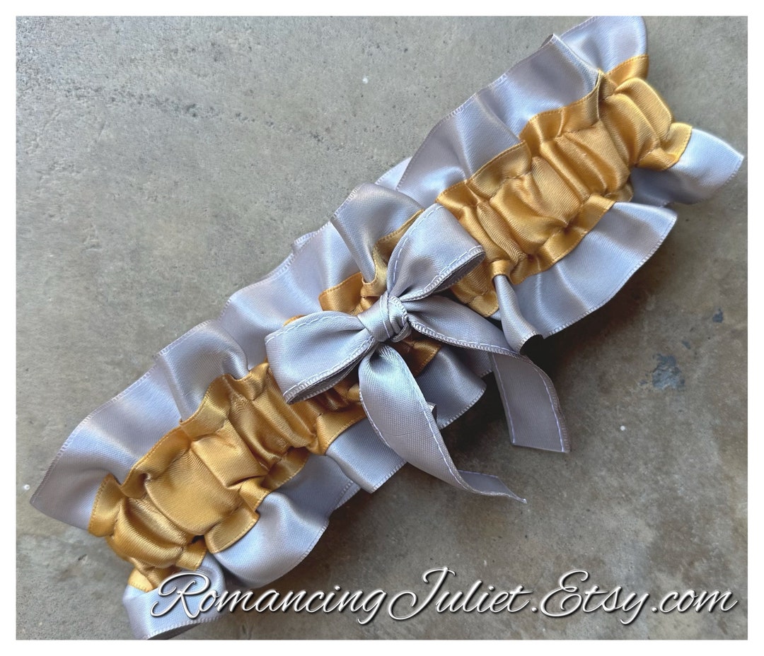 The Classic Chic Leg Garter in Silver/gold - Etsy
