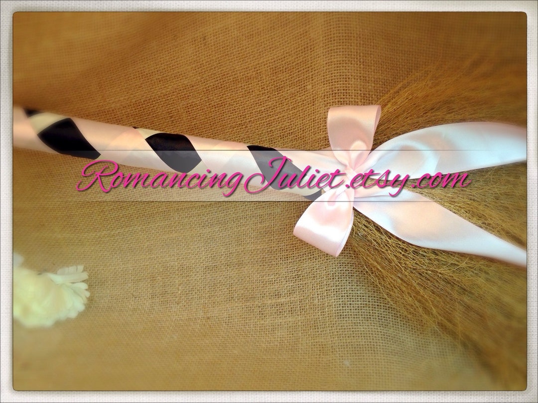 Classic Lattice Crossed Jump Broom With Rhinestone Accent - Etsy