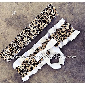 The Classic Chic Leg Garter....shown in Cheetah/black - Etsy
