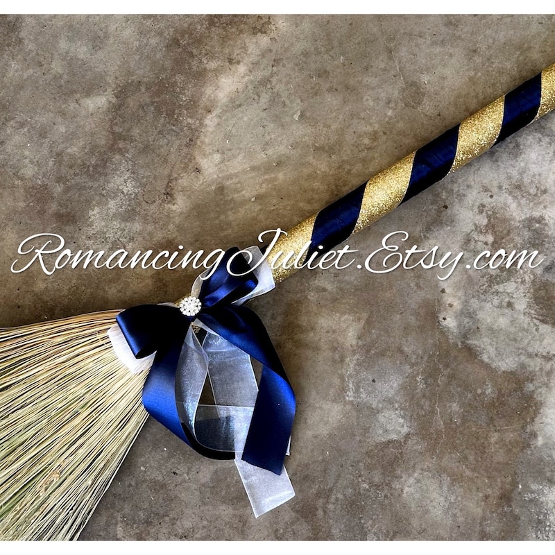 Rhinestone Wedding Broom - Etsy