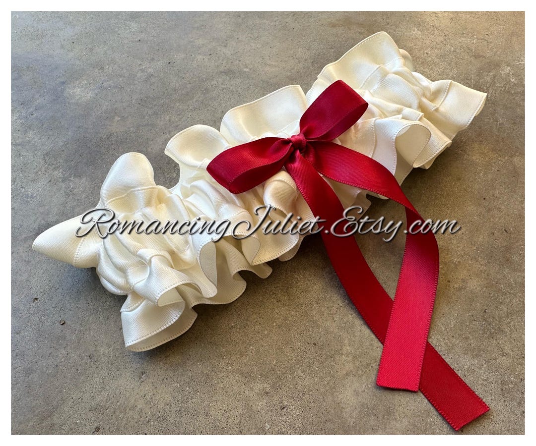 The Classic Chic Leg Garter..you Choose the Accent Colors..shown in ...