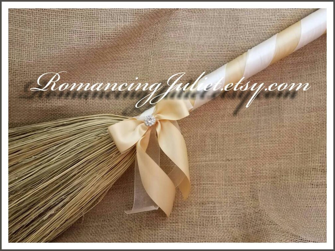 Classic Jump Broom Made in Your Custom Colors With Rhinestone Accent ...