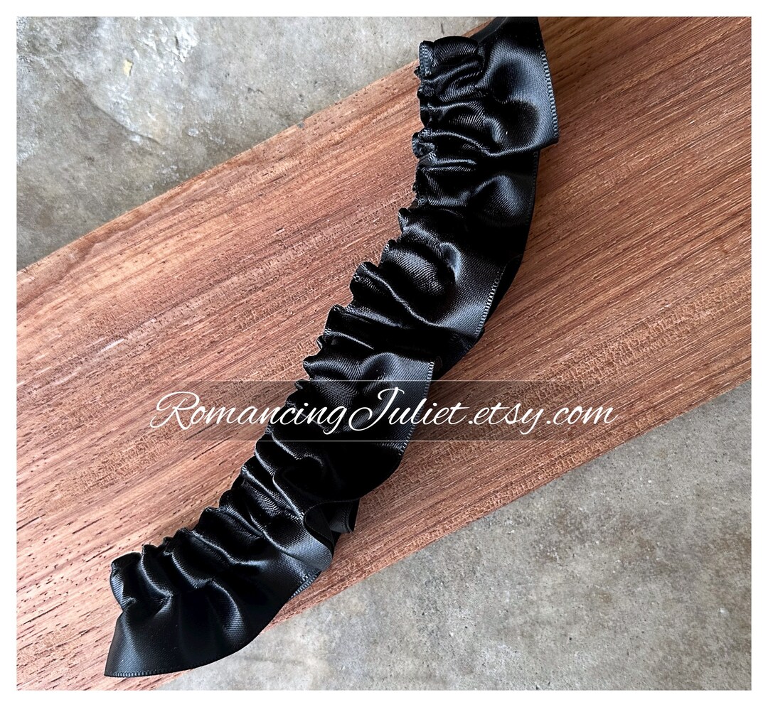 Satin Skirted Plain Bridal Garter...custom Colors Available..shown in ...