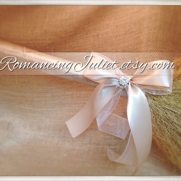 Rhinestone Wedding Broom - Etsy
