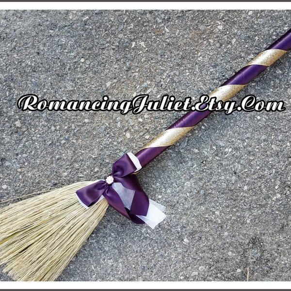 Rhinestone Wedding Broom - Etsy