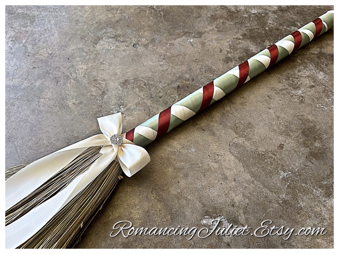 Classic Jump Broom Crossed Deluxe... You Choose the Colors ..shown in ...