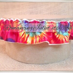 Satin Skirted Plain Bridal Garter...custom Colors Available..shown in ...