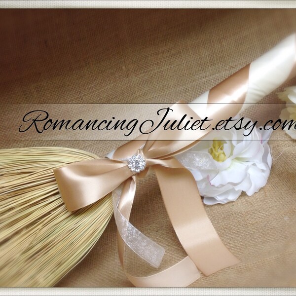 Rhinestone Wedding Broom - Etsy