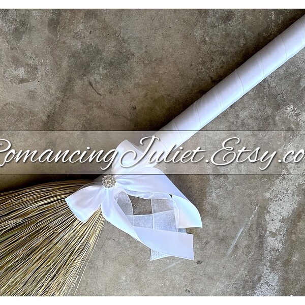 Rhinestone Wedding Broom - Etsy