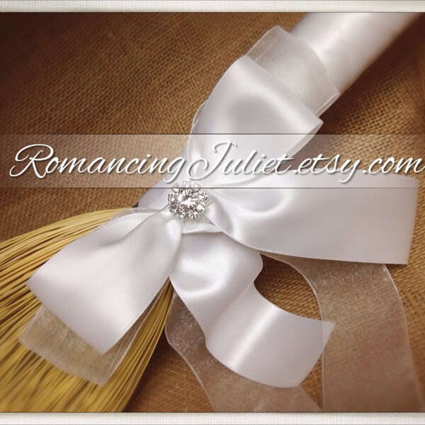 Rhinestone Wedding Broom - Etsy