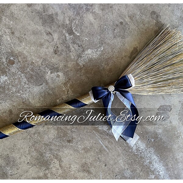 Rhinestone Wedding Broom - Etsy