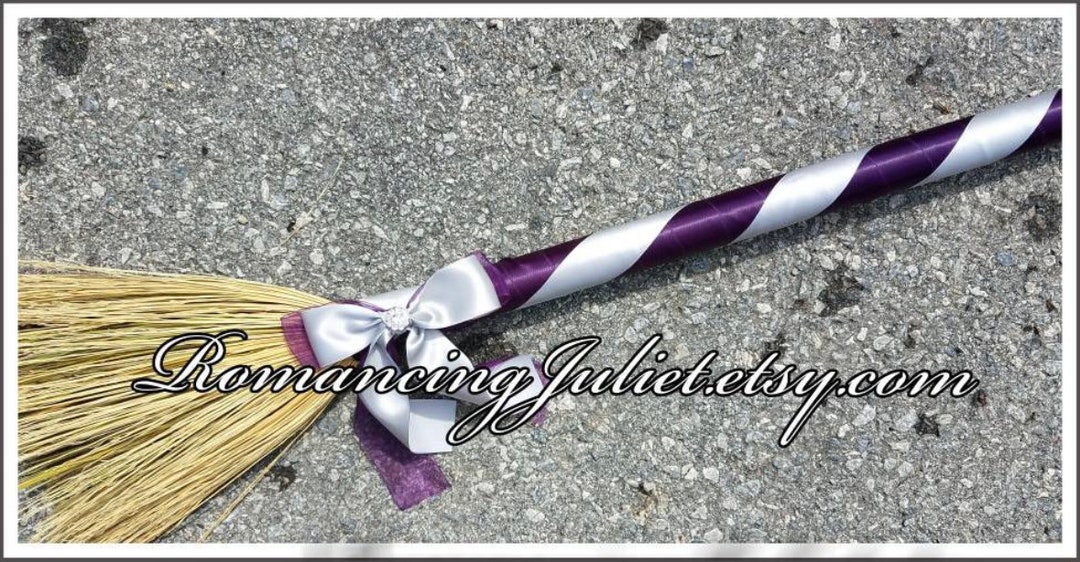 Classic Jump Broom Made in Your Custom Colors With Vibrant Rhinestone ...