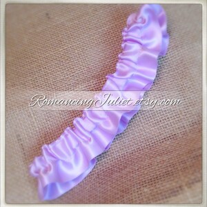 Satin Skirted Plain Bridal Garter...custom Colors Available..shown in ...