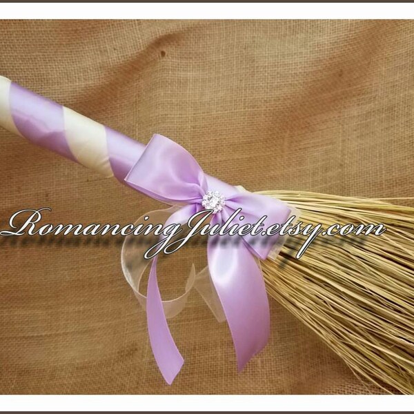 Rhinestone Wedding Broom - Etsy