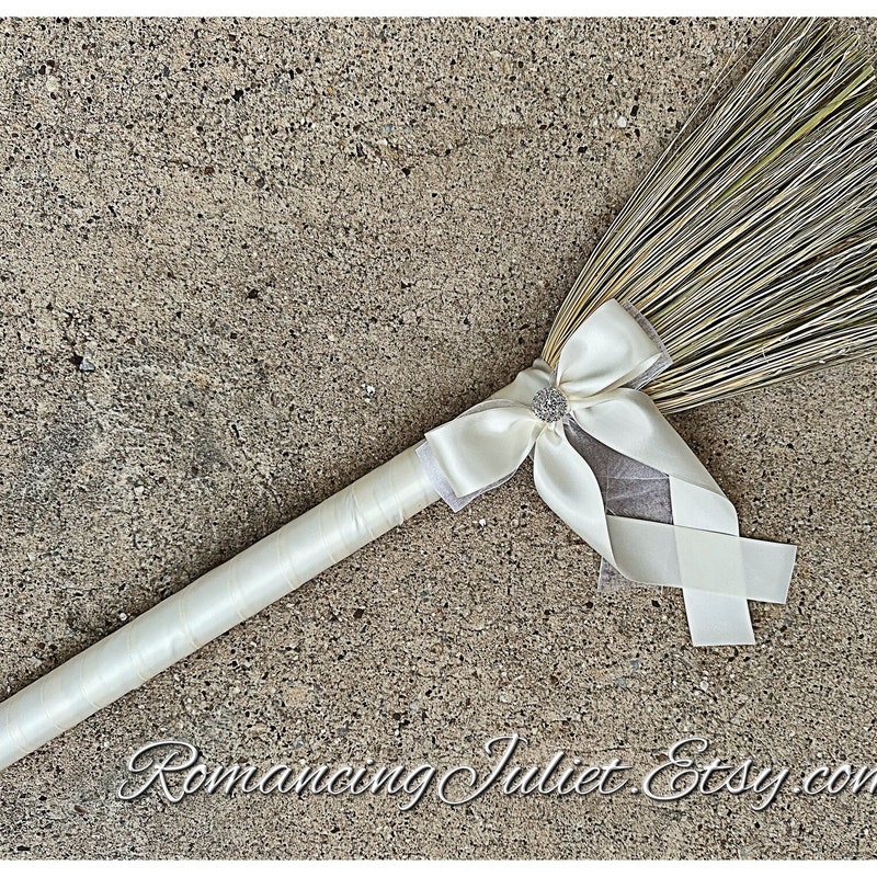 Rhinestone Wedding Broom - Etsy