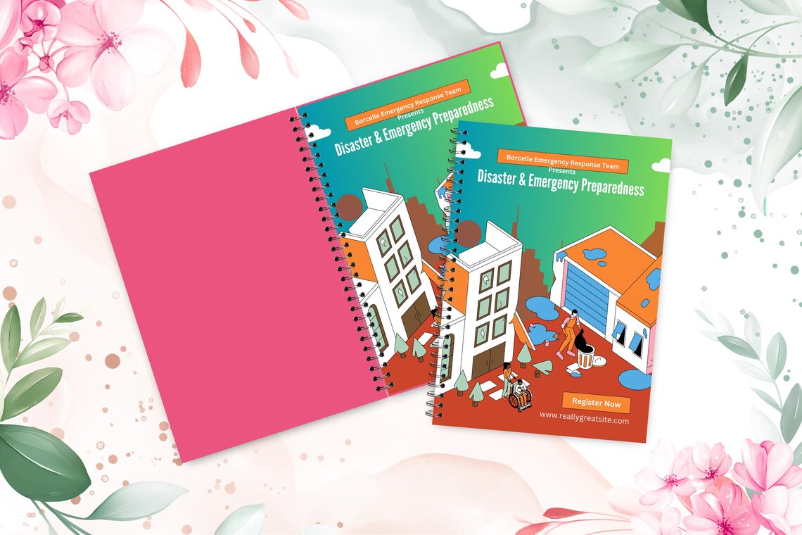 Red Illustration Disaster and Emergency Preparedness Poster |emergency ...