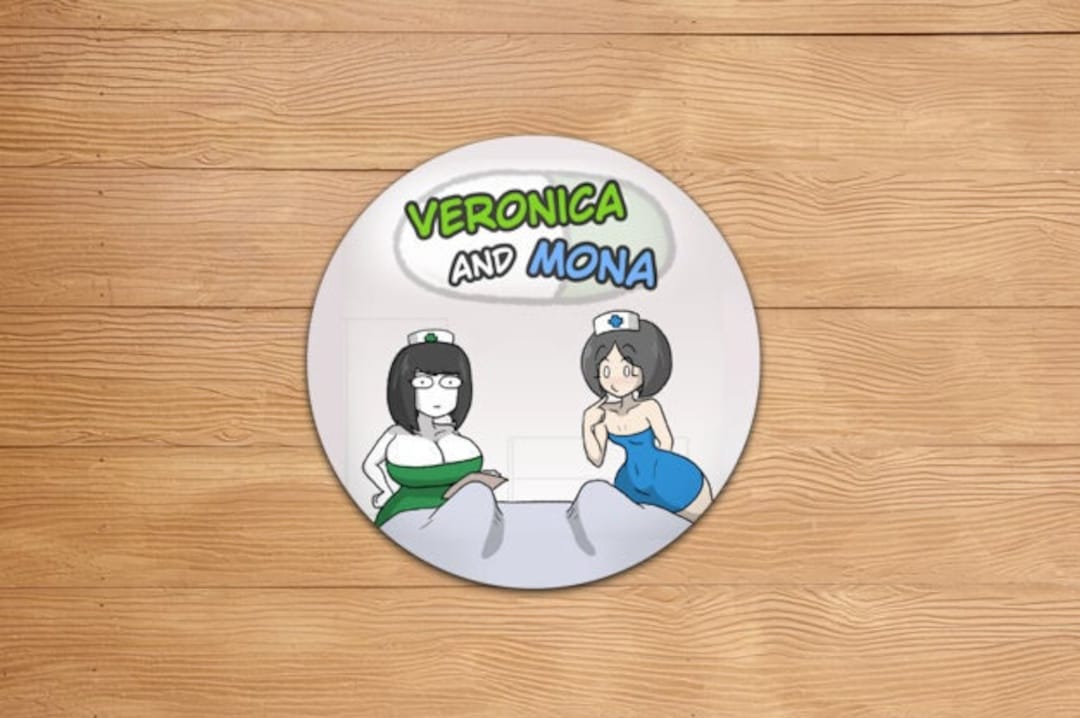 Veronica and Mona - 3" Circle Sticker - Etsy