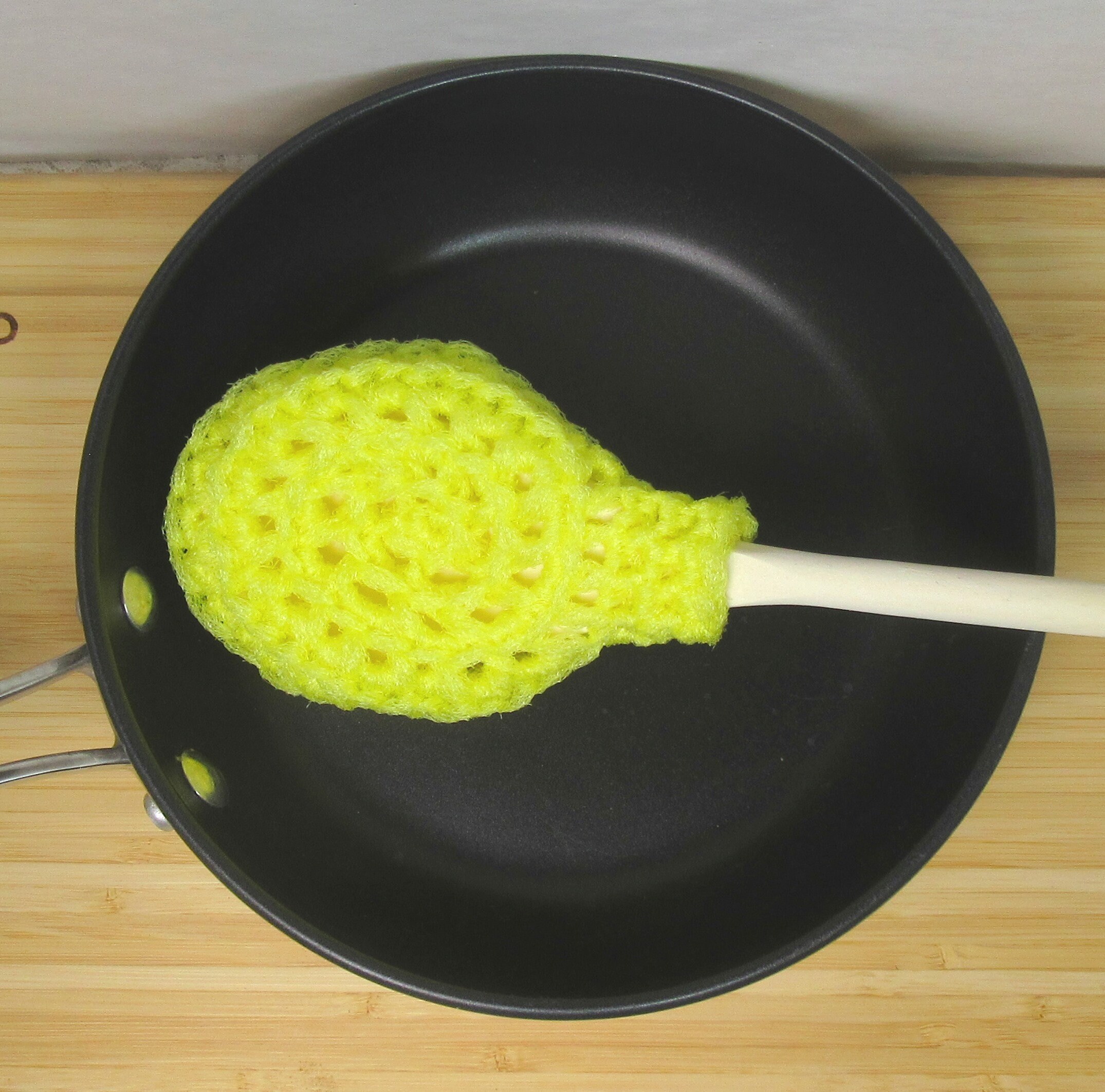 Scrubbie on a Stick. Scrubber wood spoonred blue teal | Etsy