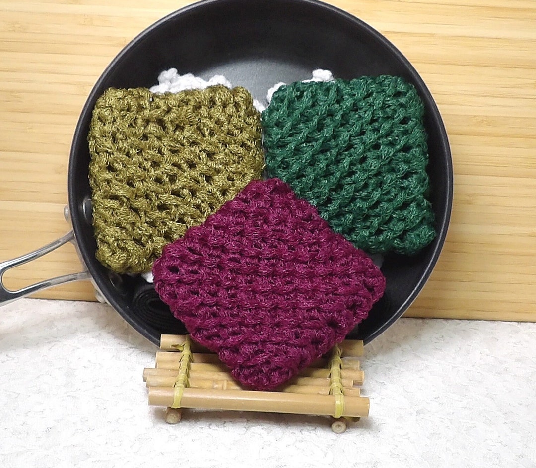 Nylon Net Scrubber: 3-pack, PLEASE Choose Your Colors. - Etsy