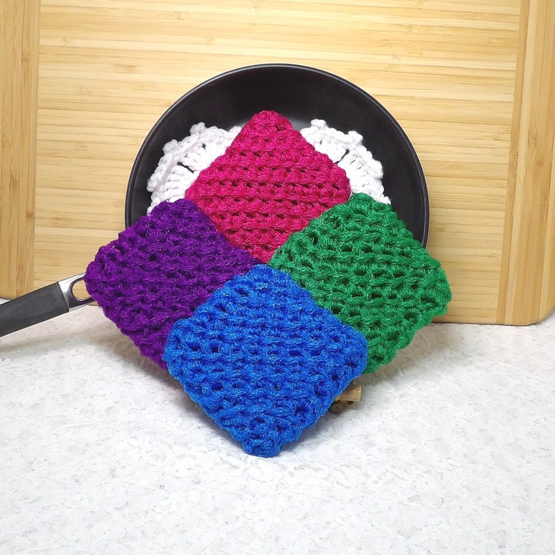 Crochet Pot Scrubber - Etsy