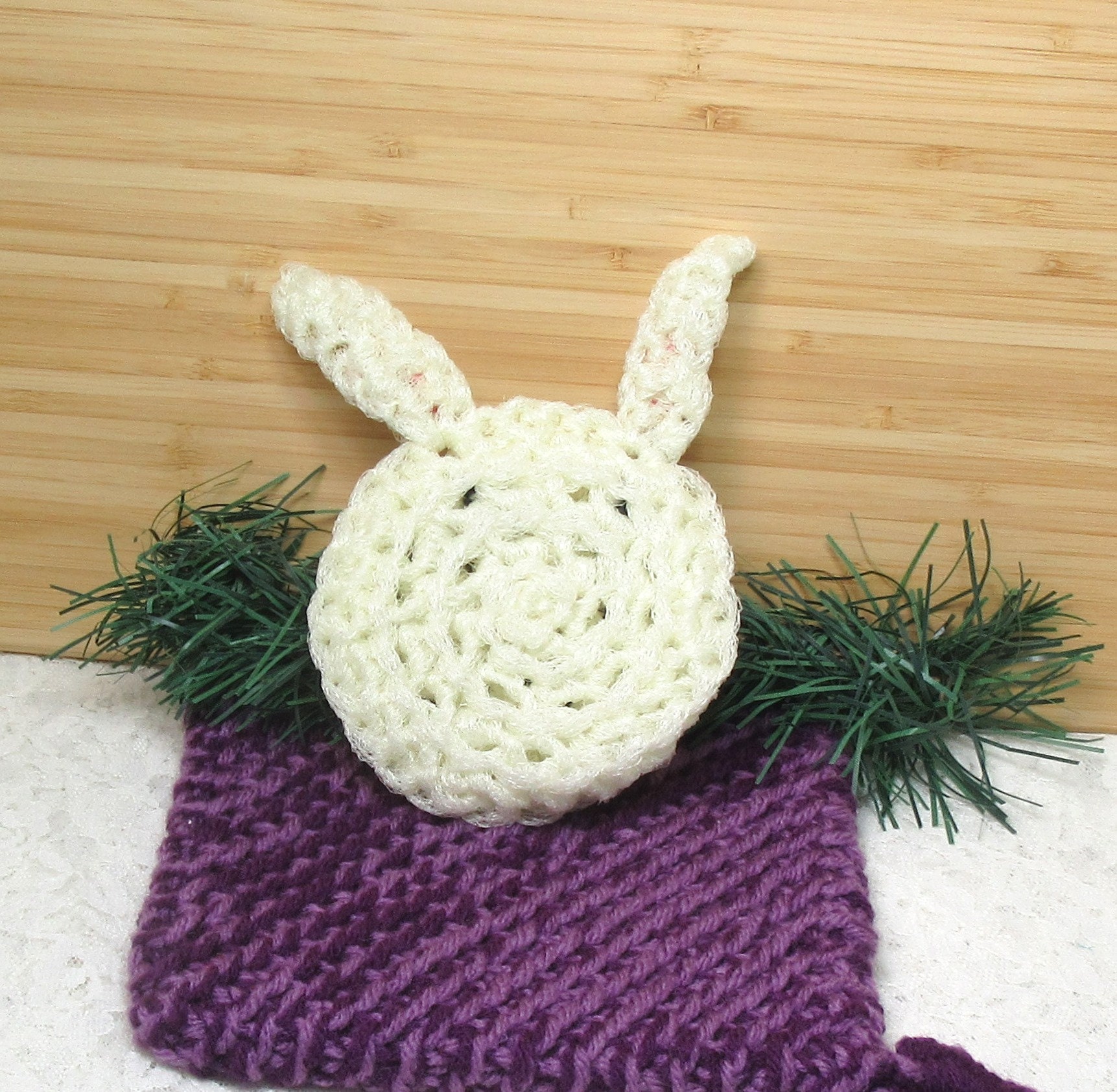 Pot Scrubbers. Bunny Scrubbie Rabbit Easter Animal Dish | Etsy