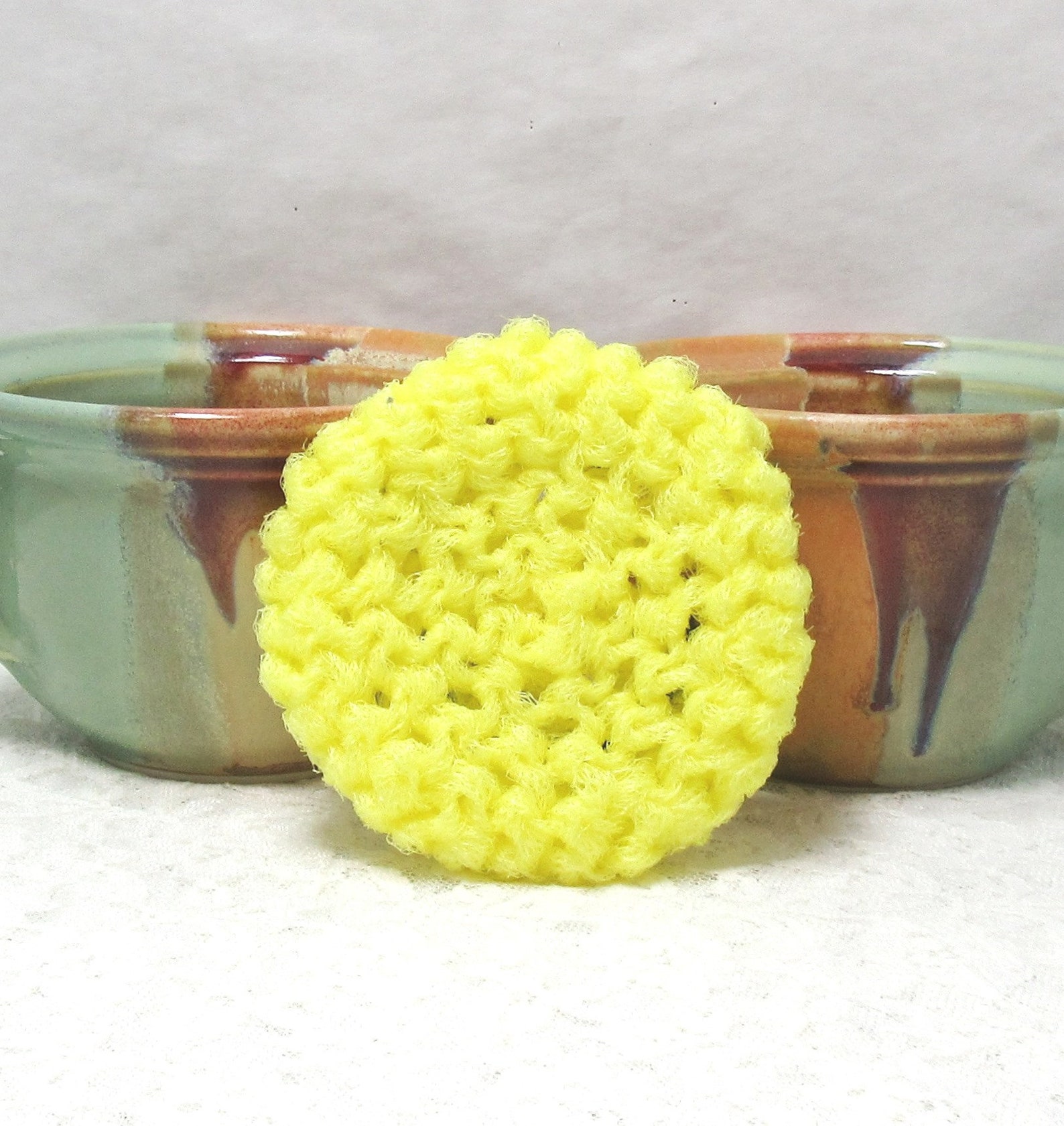 Scrubbers. Scrubbie Emoji Yellow Scour Pad Scrubbie - Etsy
