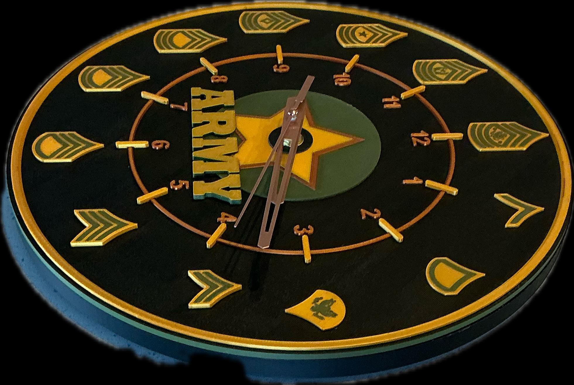 Sergeant Time Clock – Custom Army Rank Wall Clock - Etsy