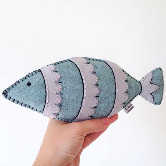Stuffed animal fish wall decor ocean theme nursery decor | Etsy