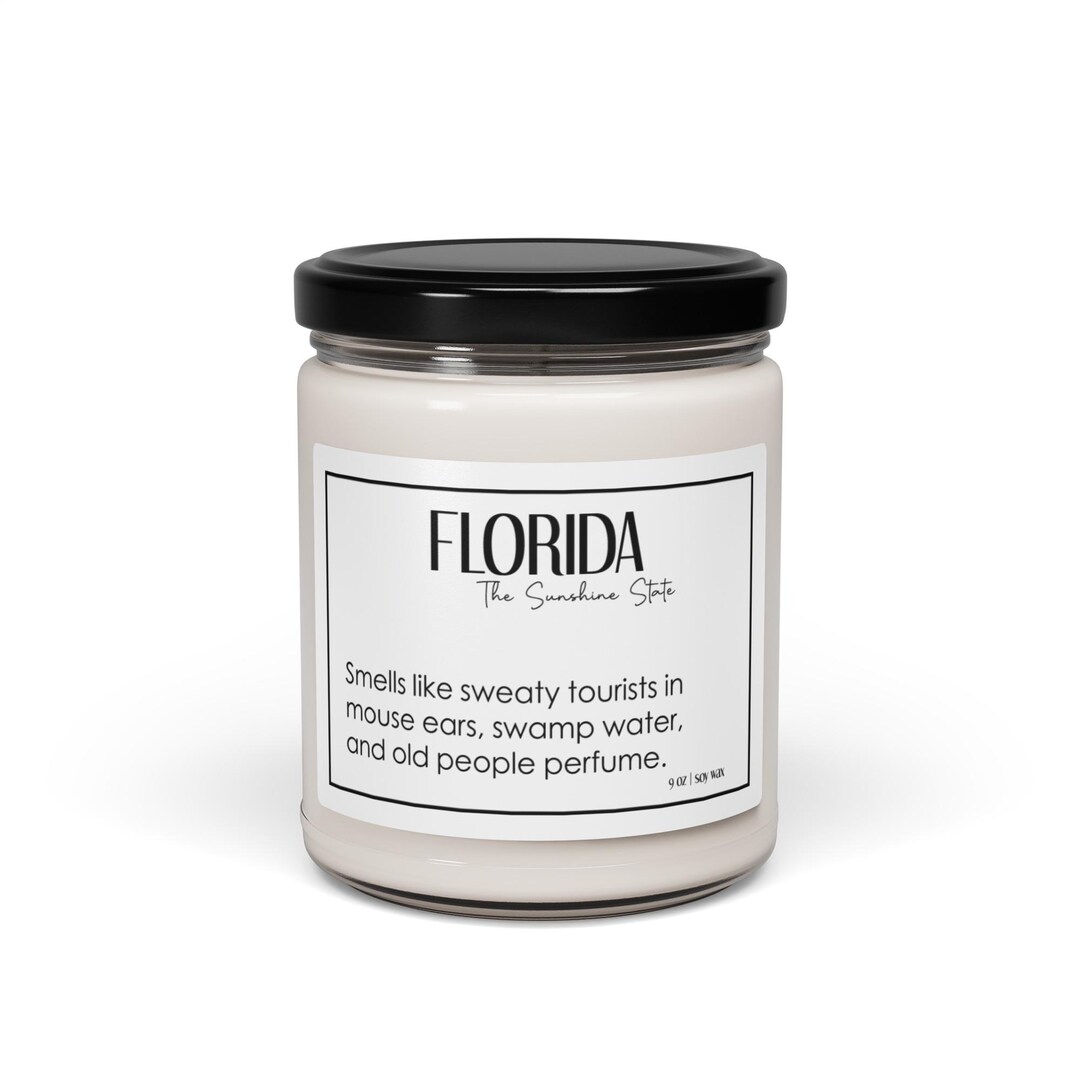 Offensive Florida State Candle – Funny 9oz Soy Wax Candle, 50+ Hr Burn ...