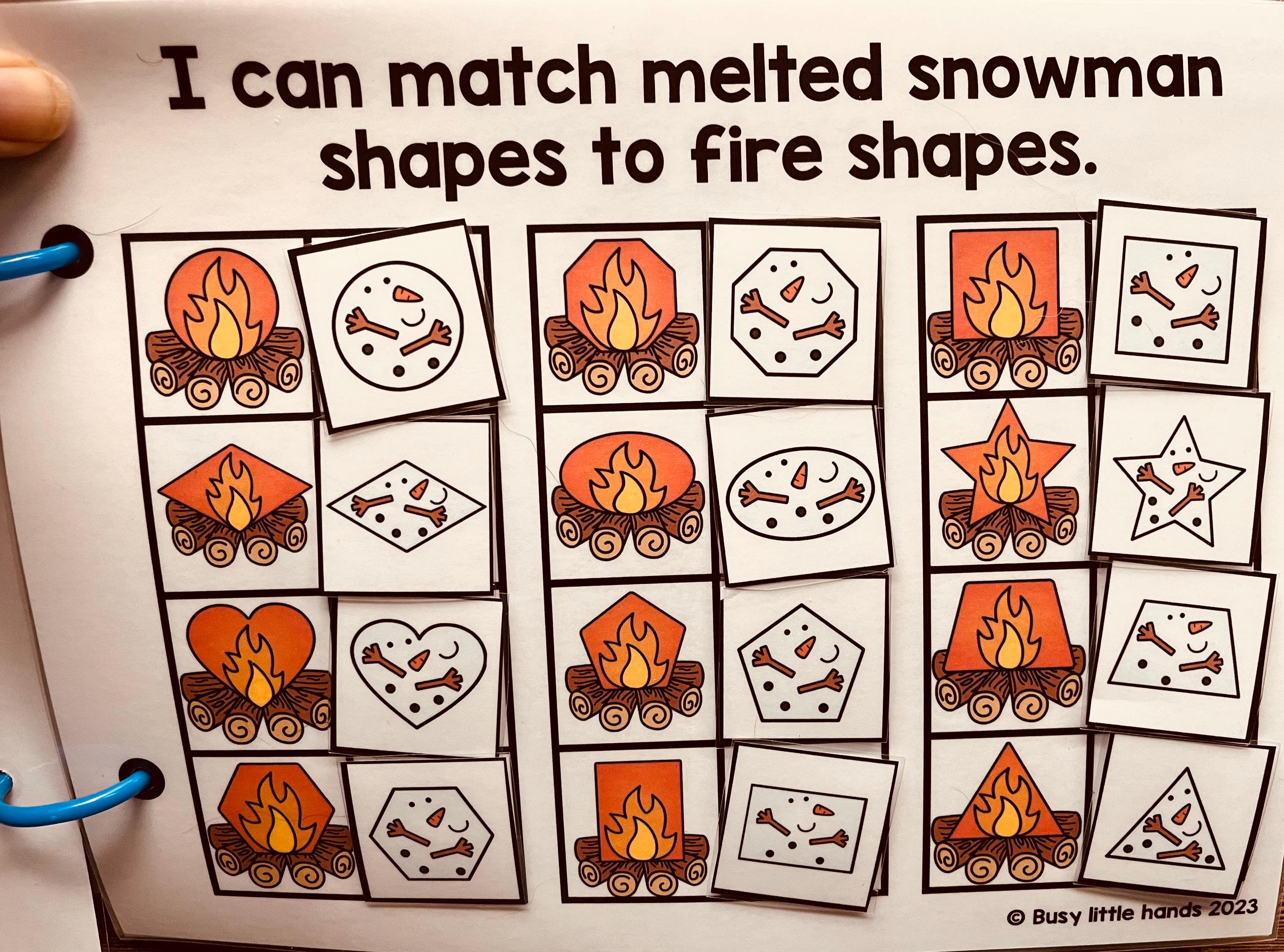 Winter Quiet Book Printable: Literacy & Math Activities (PDF Download ...