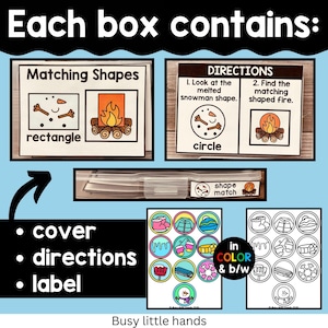 6 Winter Task Boxes for Toddlers, Preschoolers, or Kindergarten ...