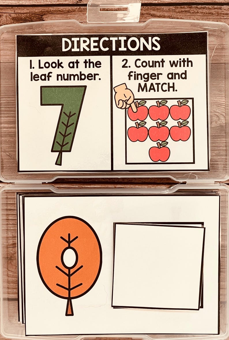 November Task Box Printable for Toddlers, Preschoolers, or Kindergarten ...