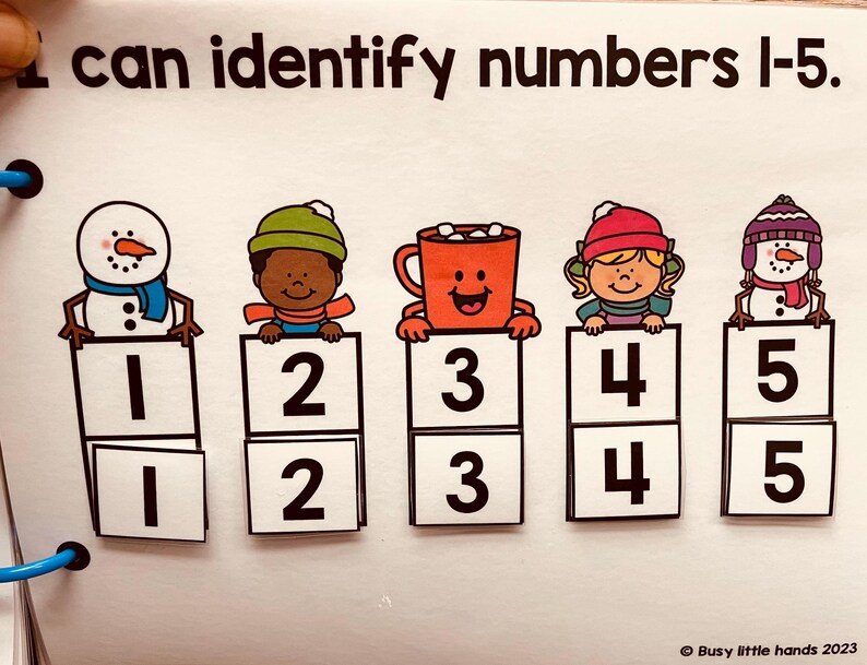 Winter Quiet Book Printable: Literacy & Math Activities (PDF Download ...