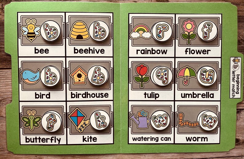 April Spring File Folder Games: Learning Activities (PDF Printable) - Etsy