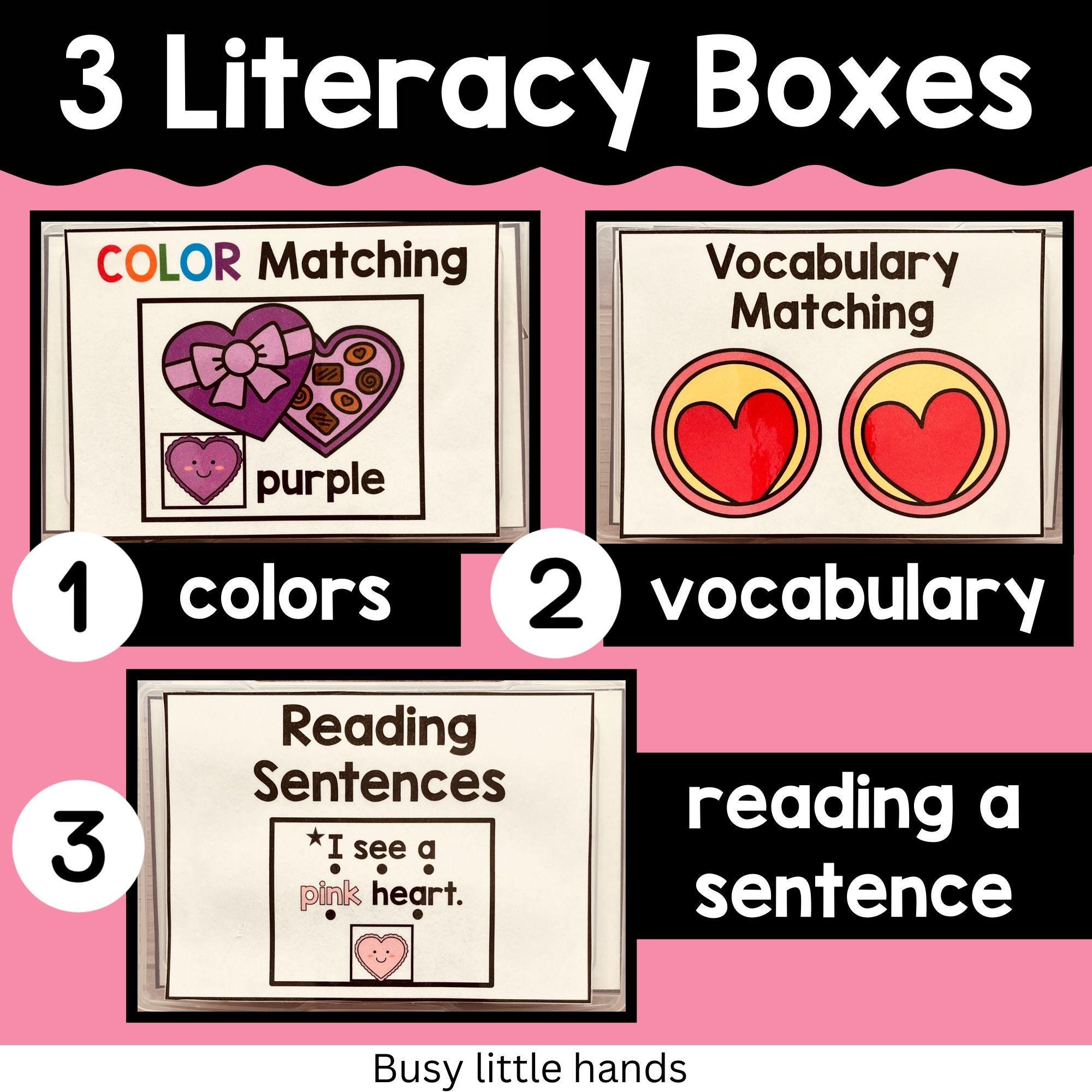 Valentine’s Day Task Box Printable for Toddlers, Preschoolers, or ...