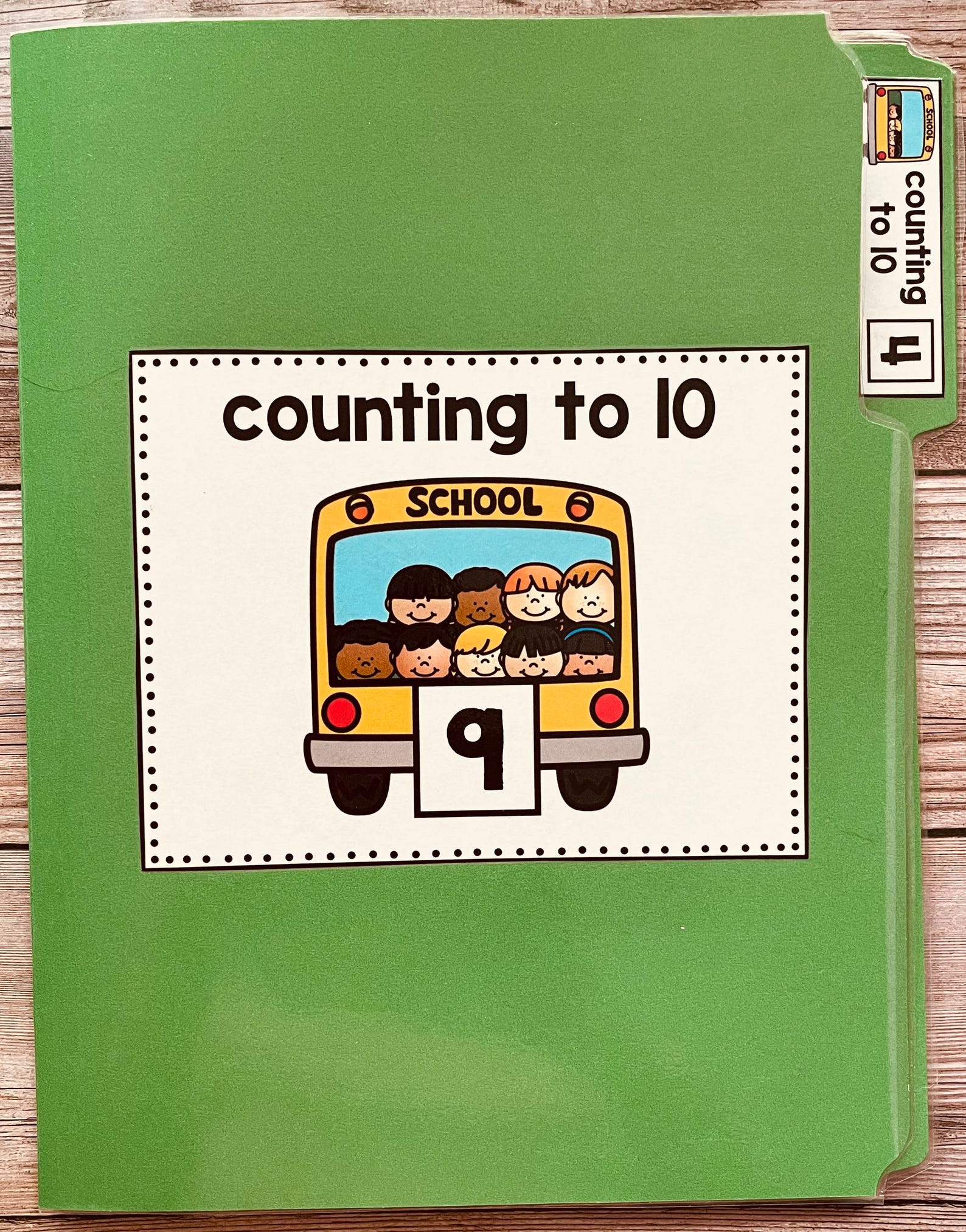 Back to School File Folder Games: Preschool Learning Activities (PDF ...