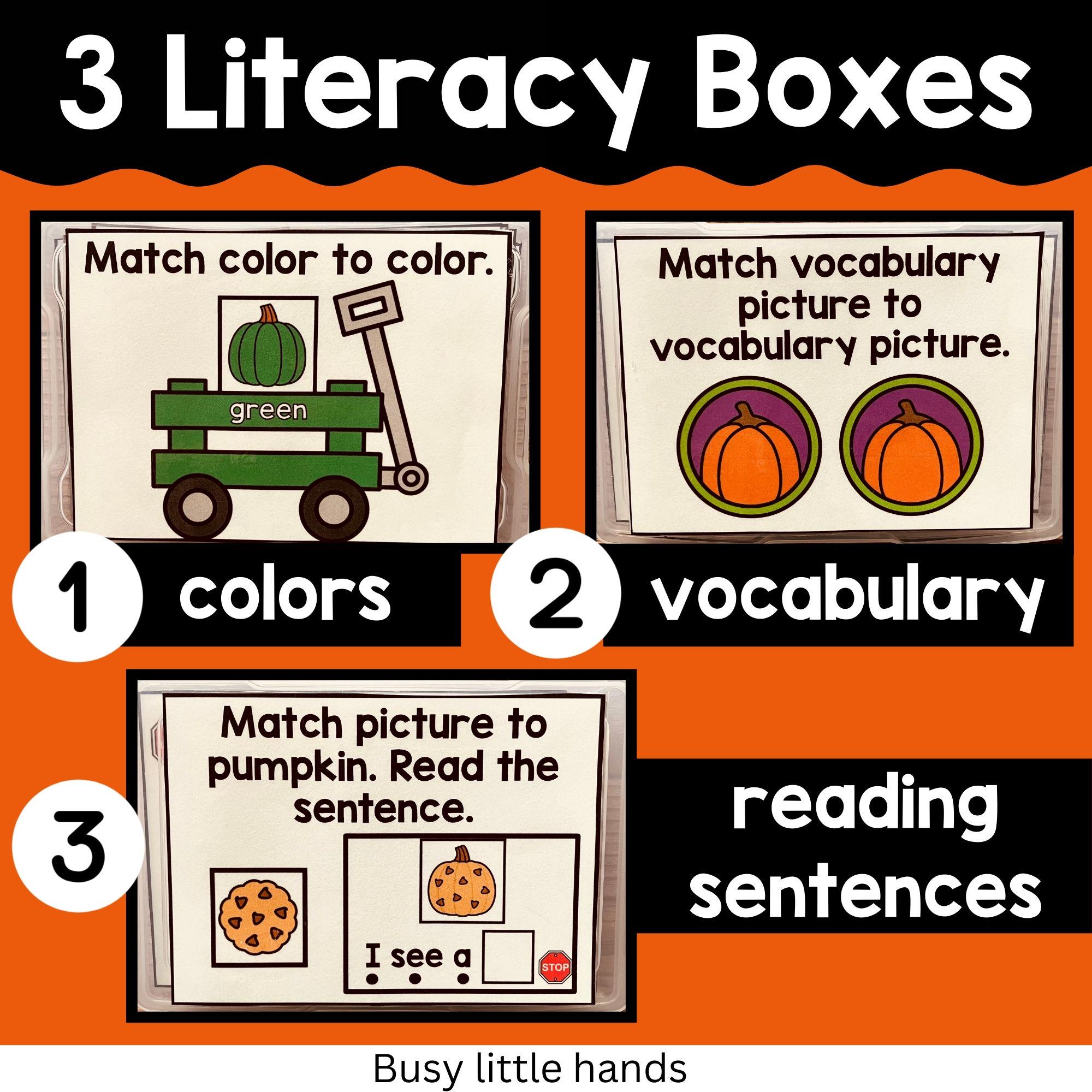 Fall Task Cards Printable for Toddlers, Preschoolers, or Kindergarten ...