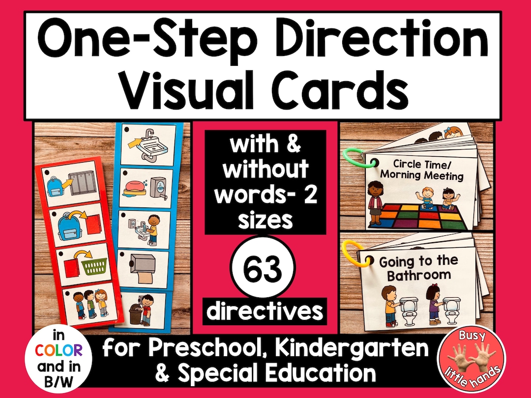 Single Step Visual Schedule Printable for Toddlers, Preschoolers, or ...