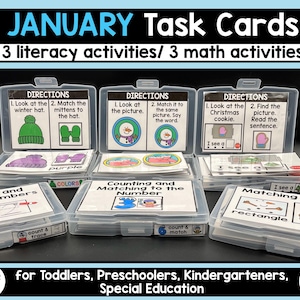 6 Winter Task Boxes for Toddlers, Preschoolers, or Kindergarten ...