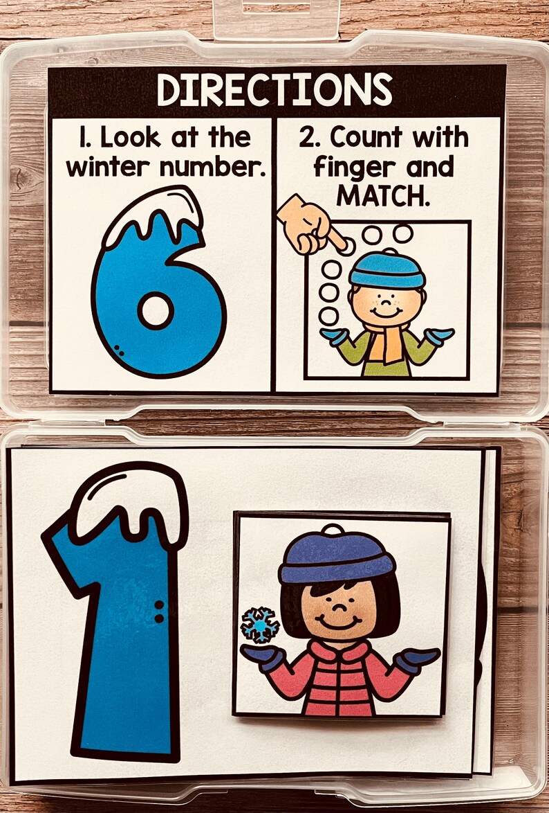 Winter Task Box Printable for Toddlers, Preschoolers, or Kindergarten ...