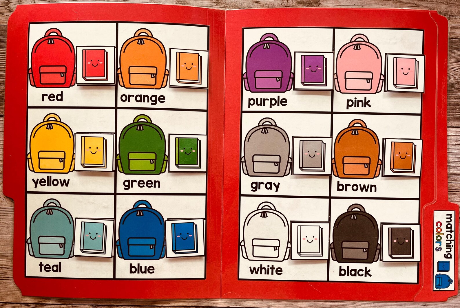 Back to School File Folder Games: Preschool Learning Activities (PDF ...