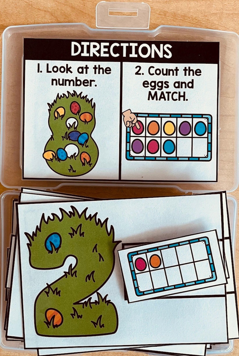 Spring Task Cards Printable: Preschool & Kindergarten Learning (PDF) - Etsy