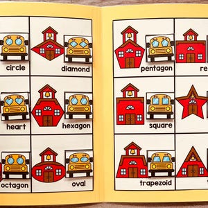 Back to School File Folder Games: Preschool Learning Activities (PDF ...