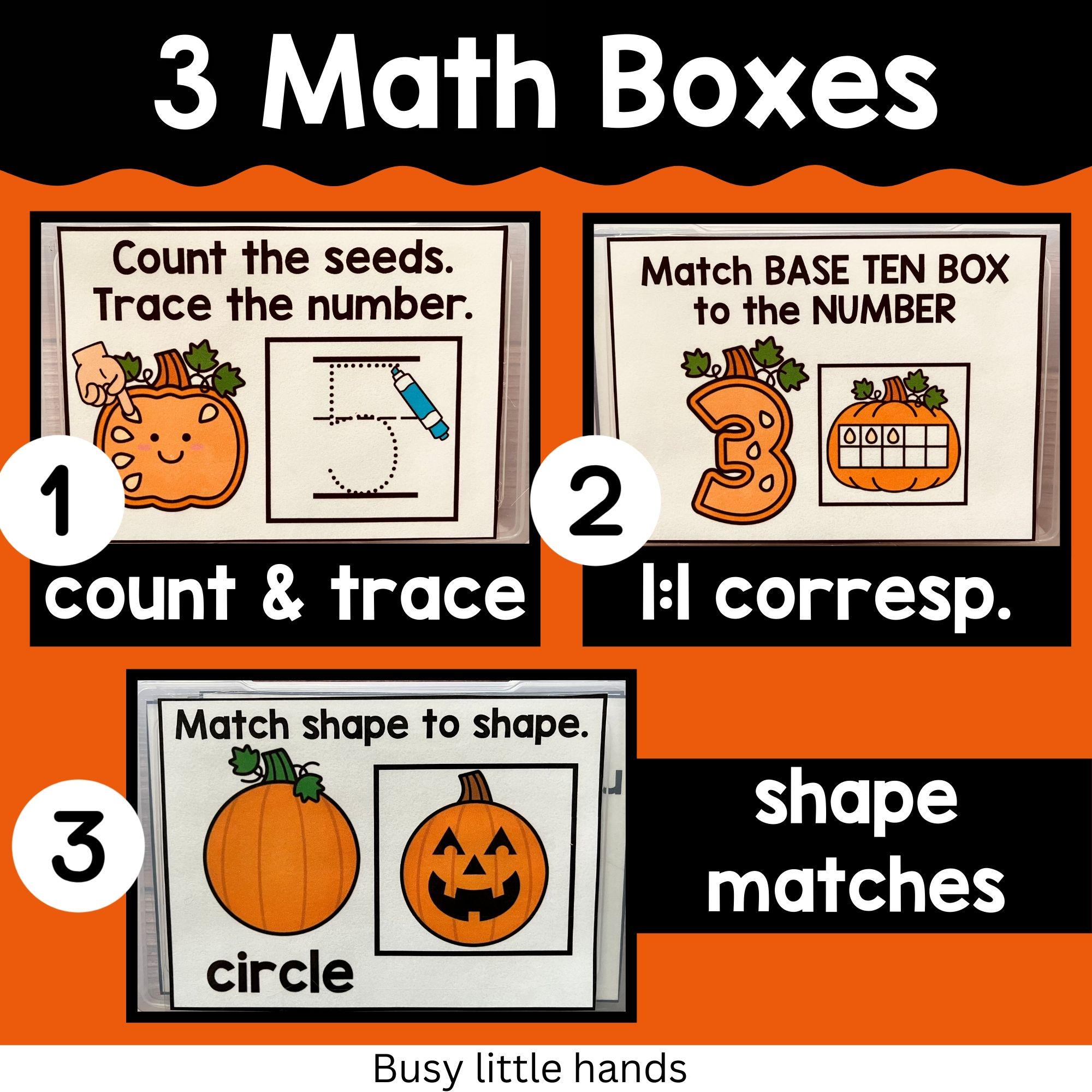 Fall Task Cards Printable for Toddlers, Preschoolers, or Kindergarten ...