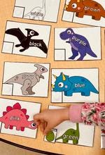 Dinosaur Task Cards Printable: Preschool Learning Activities (PDF) - Etsy