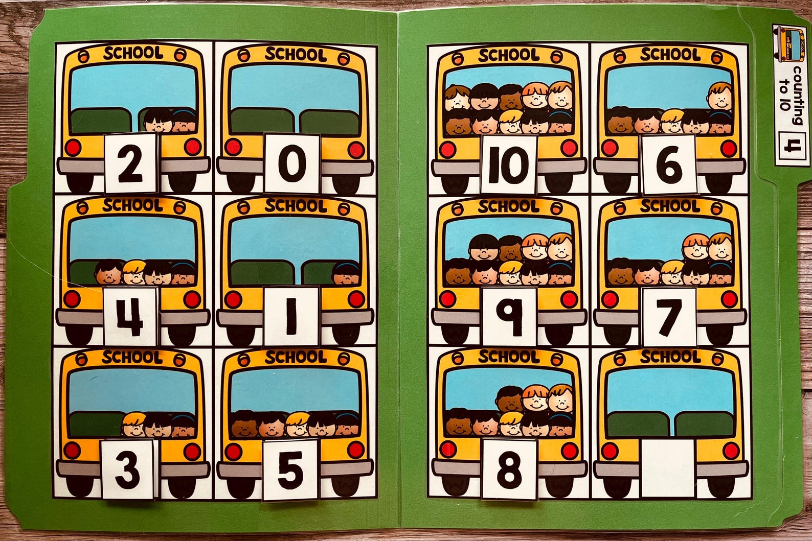 Back to School File Folder Games: Preschool Learning Activities (PDF ...