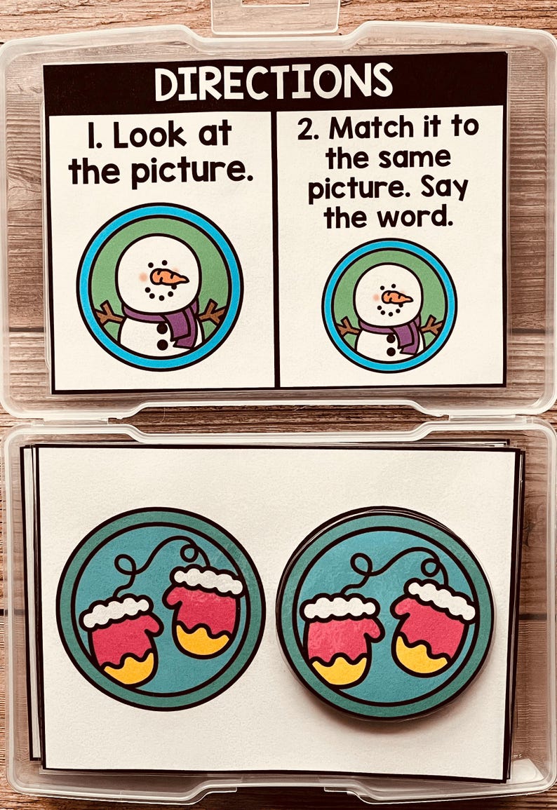 6 Winter Task Boxes for Toddlers, Preschoolers, or Kindergarten ...